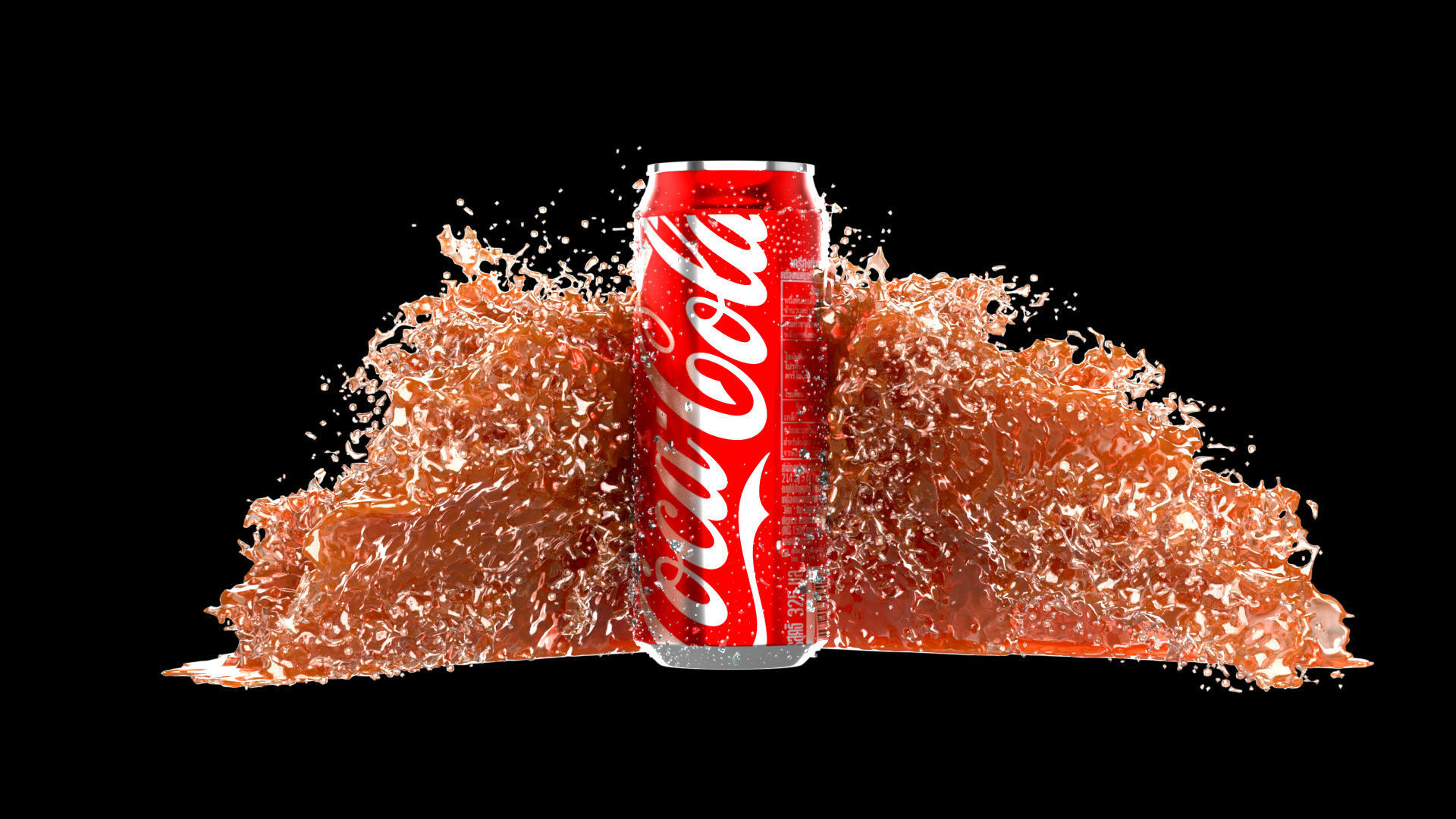 COKE Splash Ice Can Packshot 3D model | CGTrader