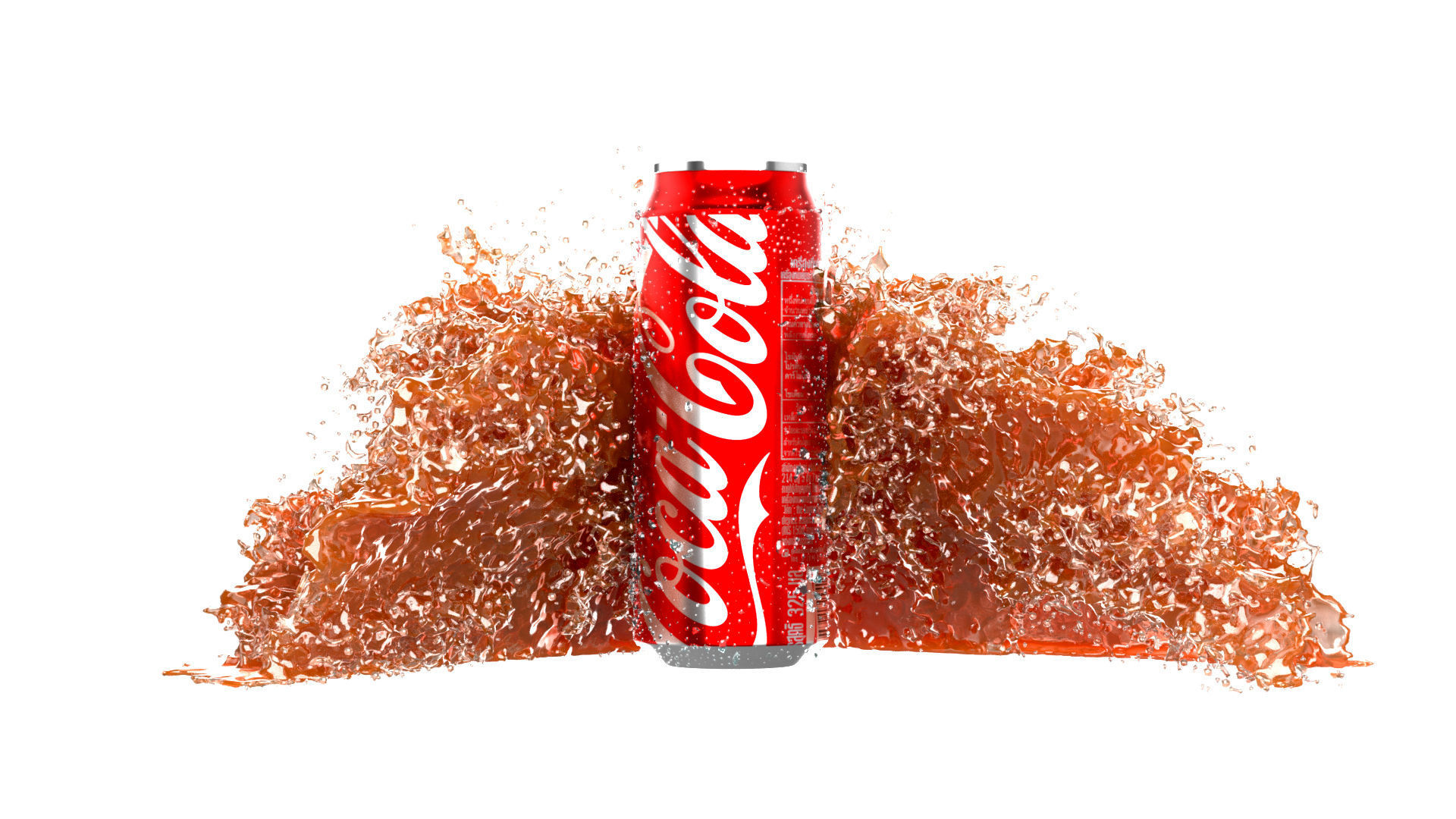 COKE Splash Ice Can Packshot 3D model | CGTrader