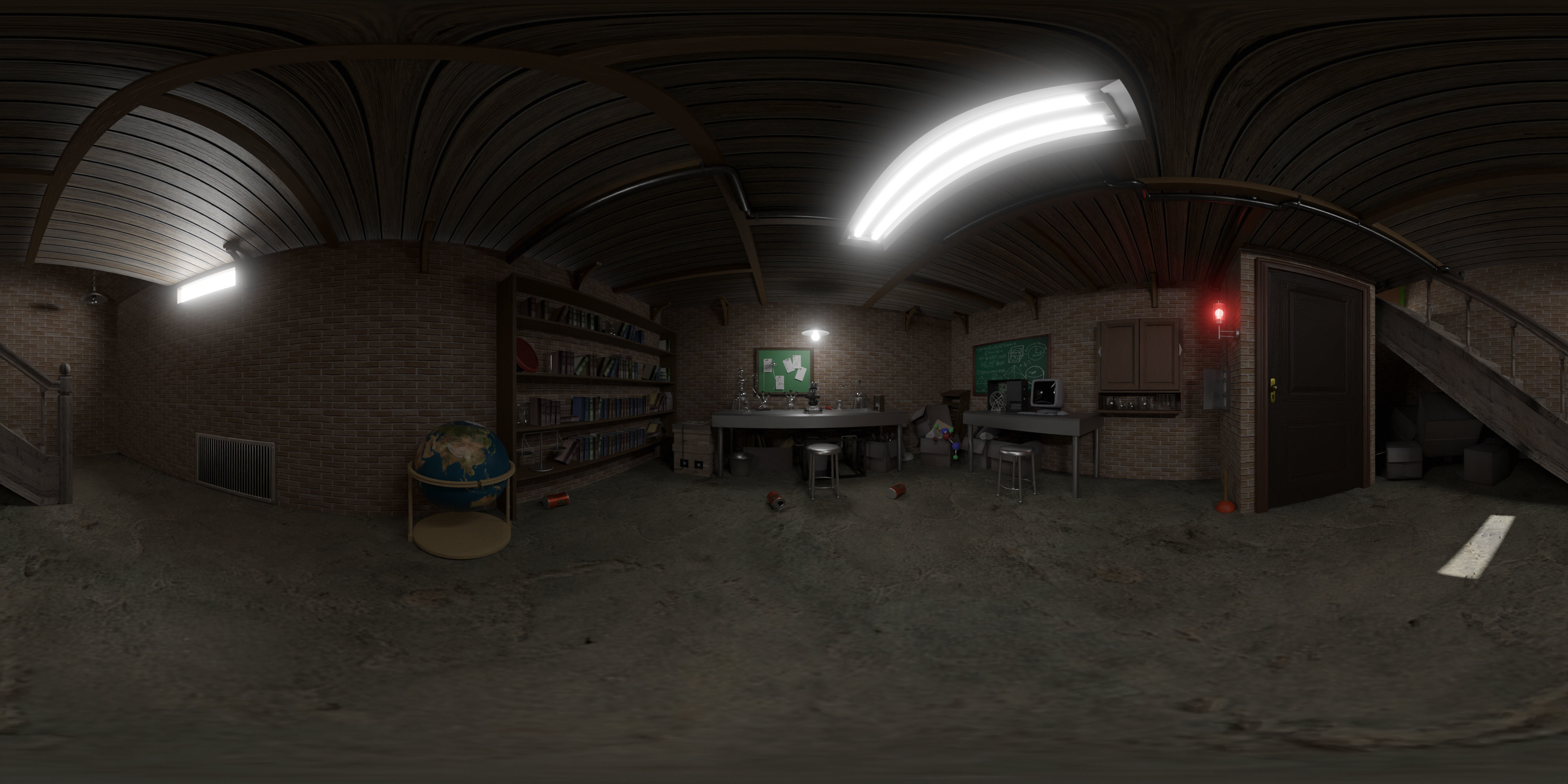 Basement laboratory 3D model | CGTrader