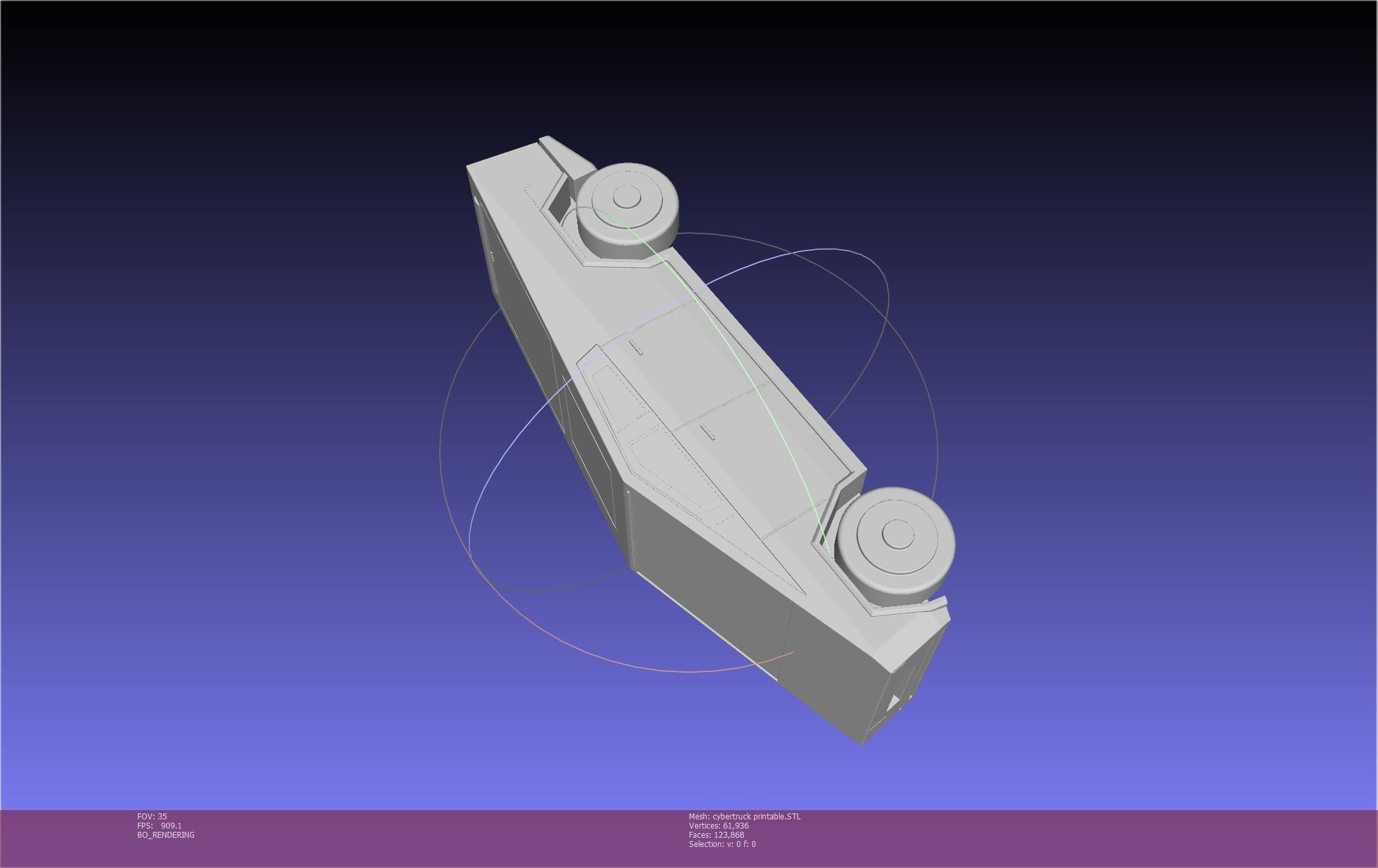 Cybertruck Aerodynamics Printable And Shell Models 3D model 3D ...