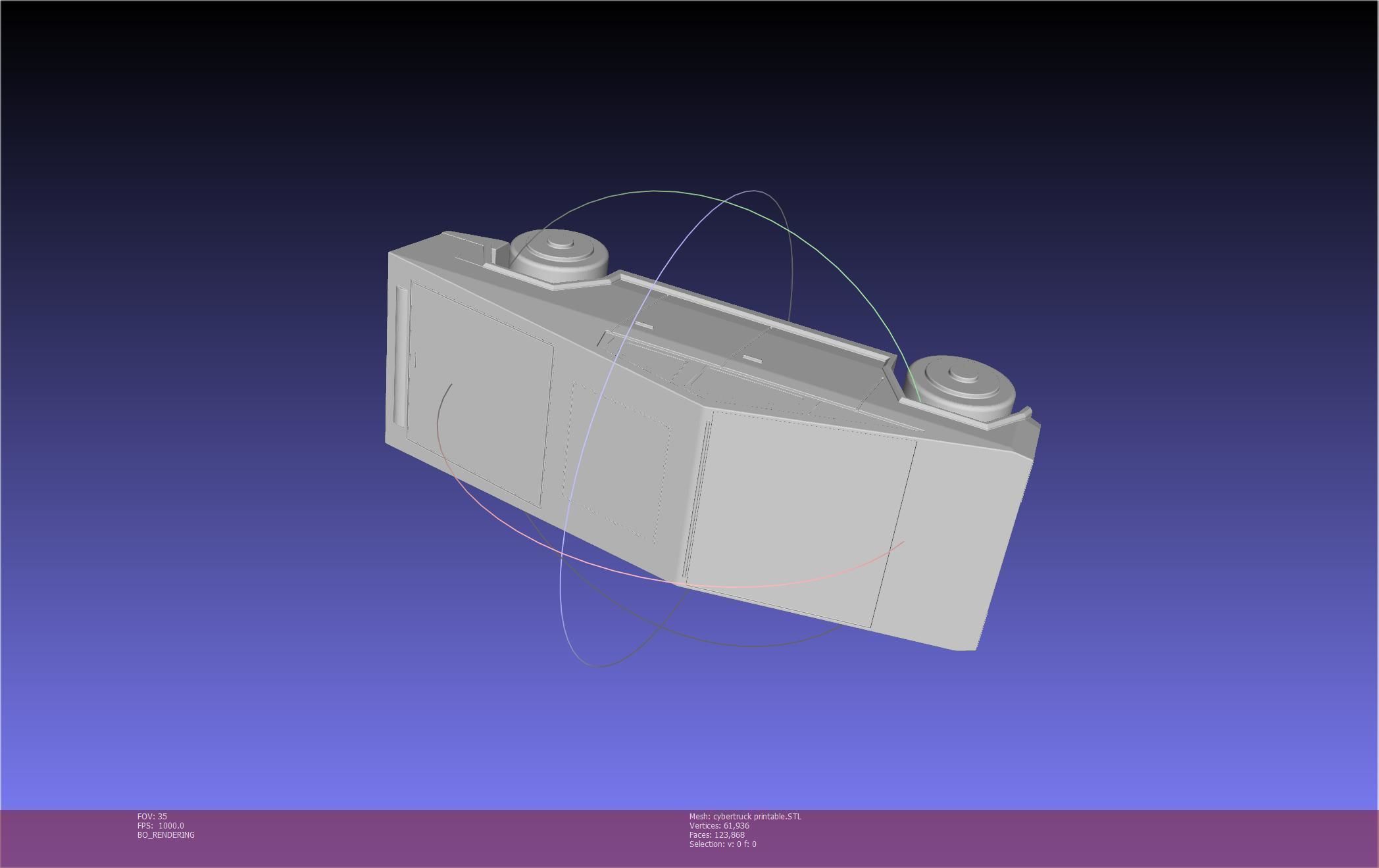 Cybertruck Aerodynamics Printable And Shell Models 3D model 3D ...