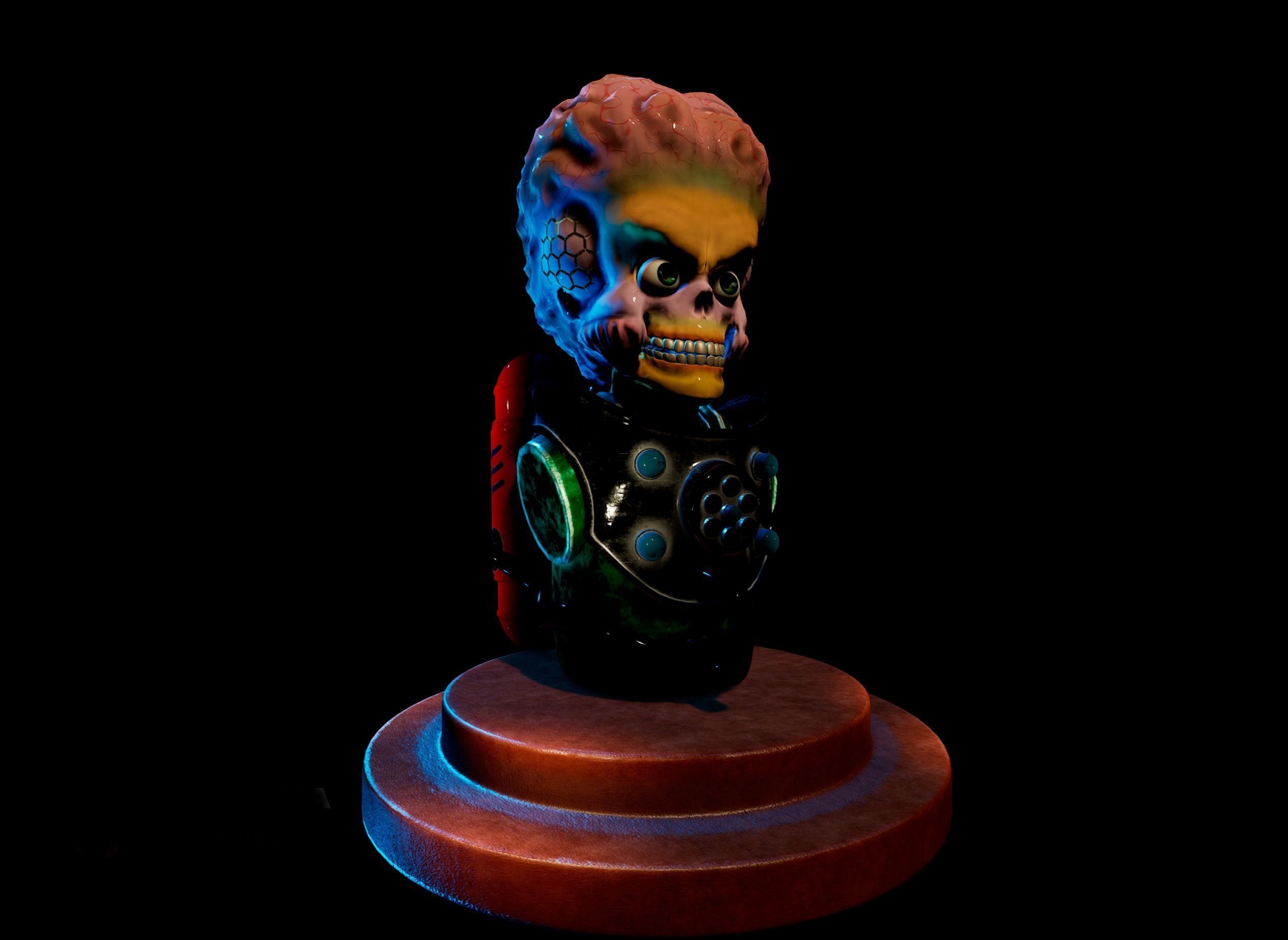 Mars attack alien 3D model | CGTrader