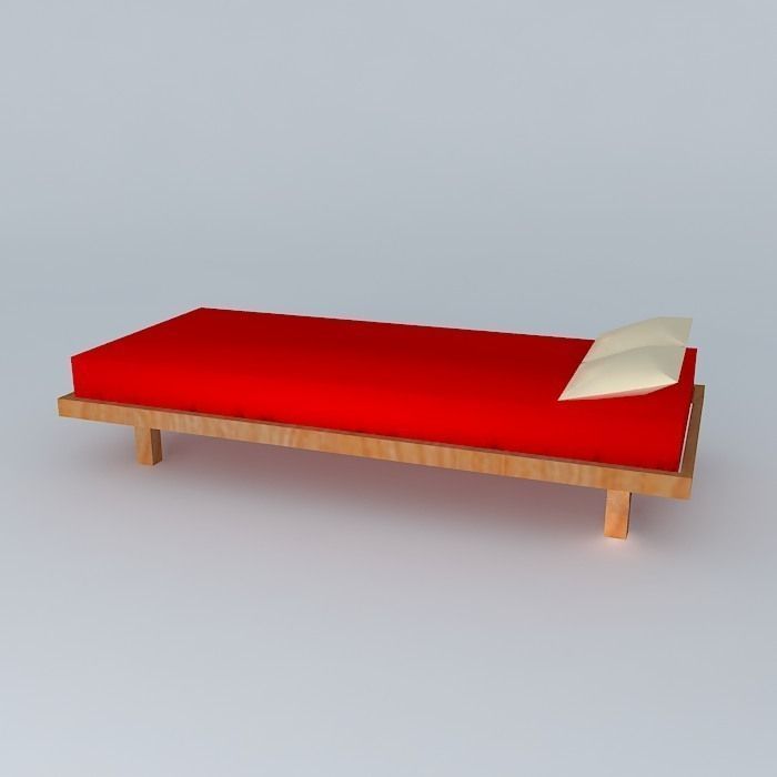 single bed 3D model free 3D model | CGTrader