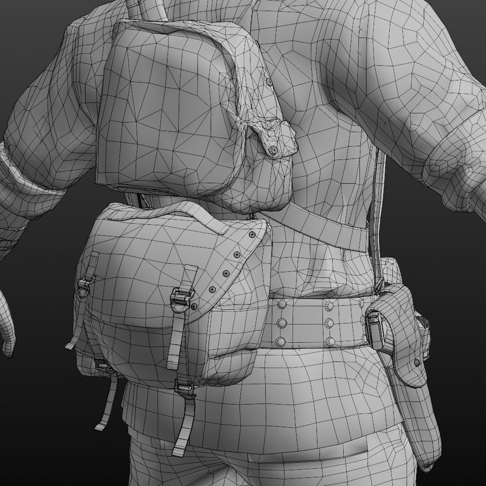 3D model Vietnam War American Soldier Rigged VR / AR / low-poly | CGTrader