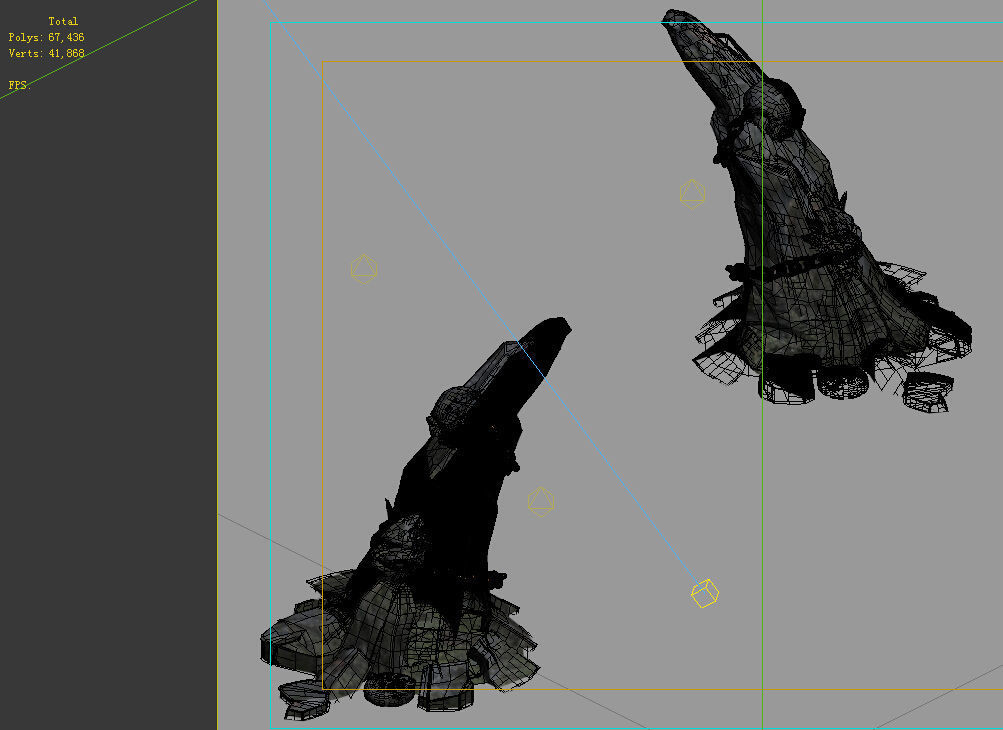 ison Valley scene - projections poison stone teeth 3D model | CGTrader