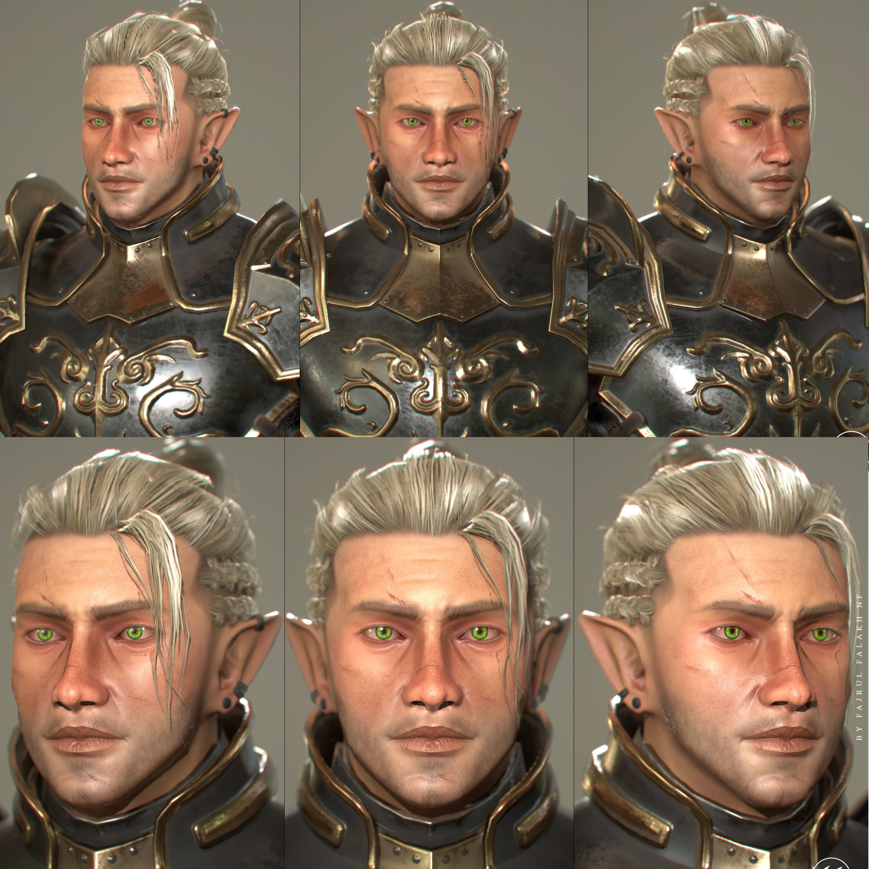 3D model Elf Knight Character VR / AR / low-poly rigged | CGTrader