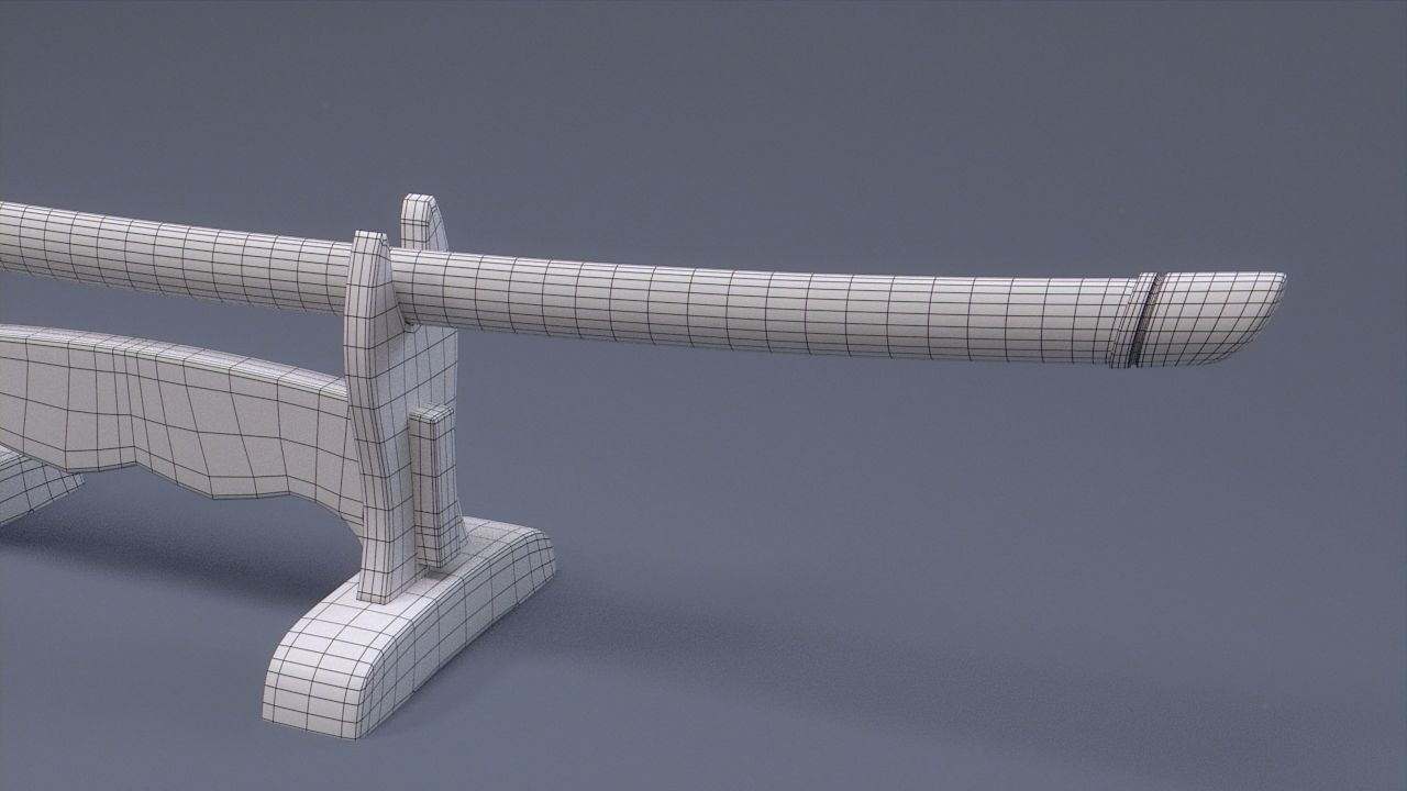 Simple Katana 3D model | CGTrader