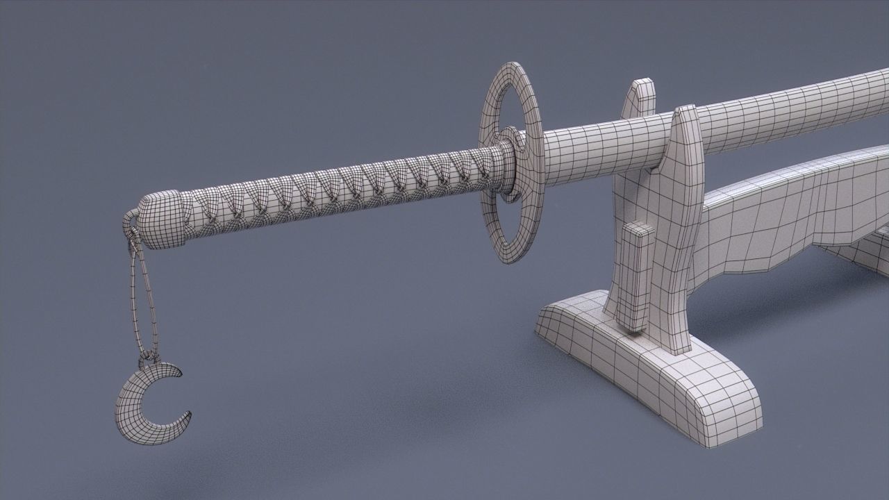 Simple Katana 3D model | CGTrader