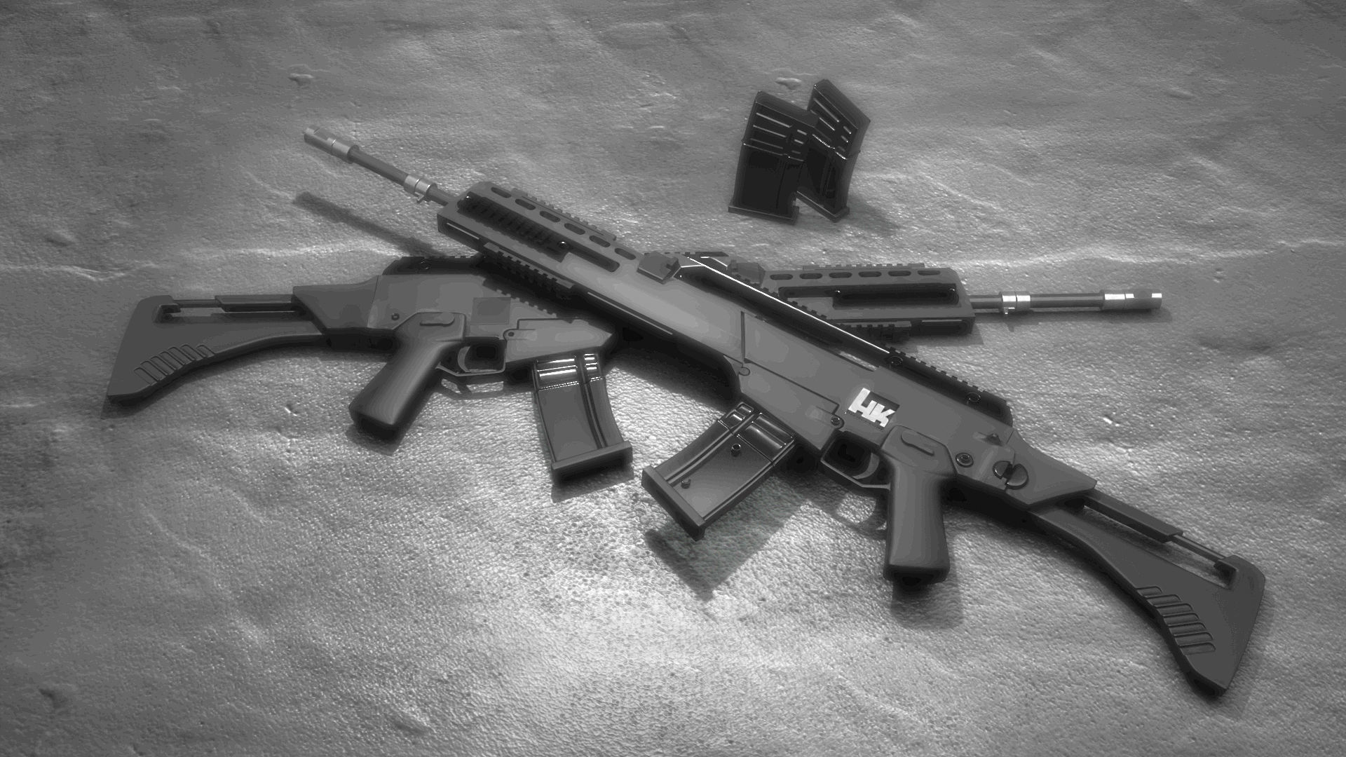 3D model G-36 Assault Rifle VR / AR / low-poly | CGTrader