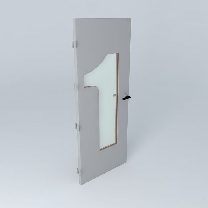 3D wording door free 3D model | CGTrader