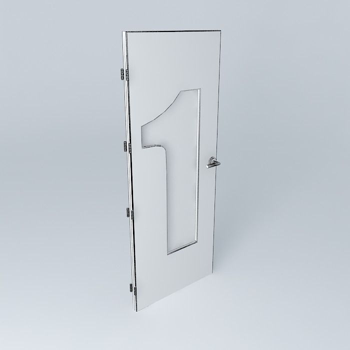 3D wording door free 3D model | CGTrader