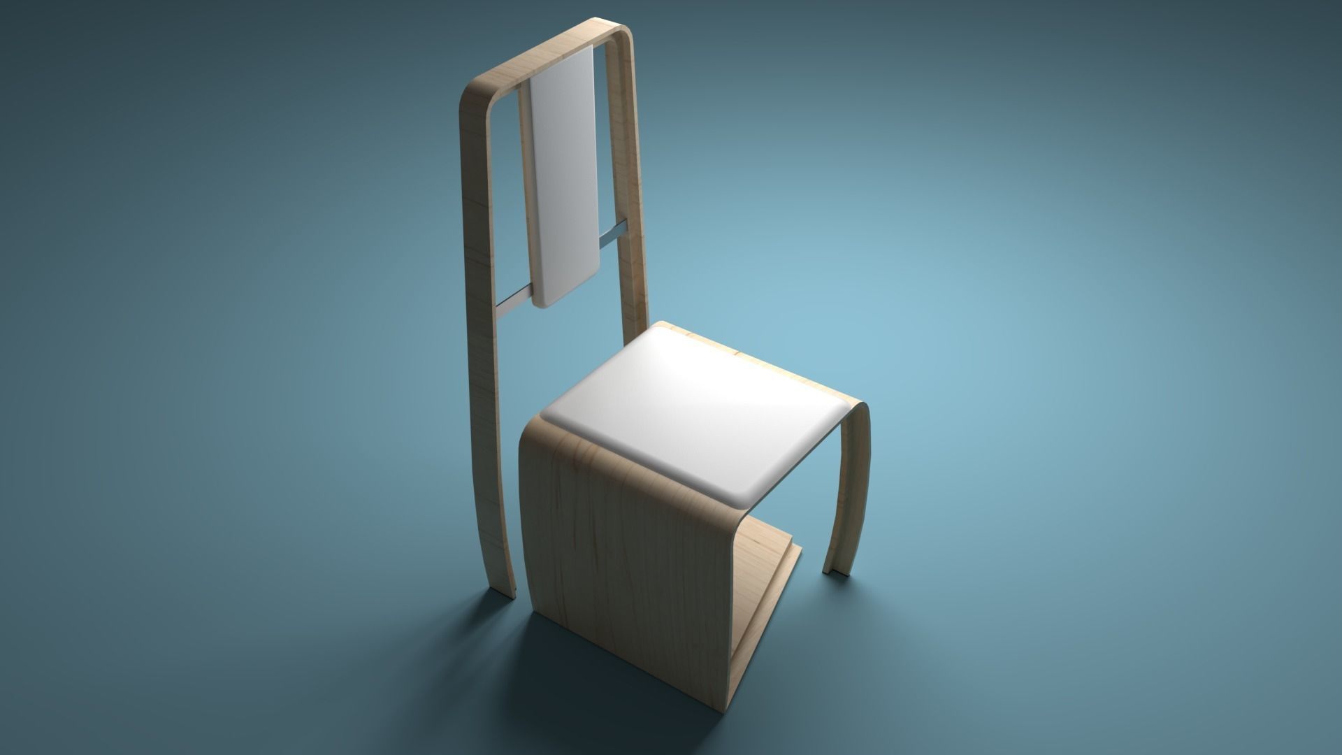 The Deviant Chair Original Design Wood Chrome Leather 3D model | CGTrader