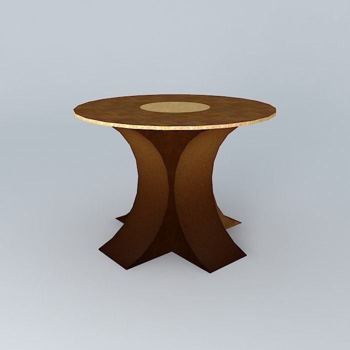 Round table 3D model | CGTrader