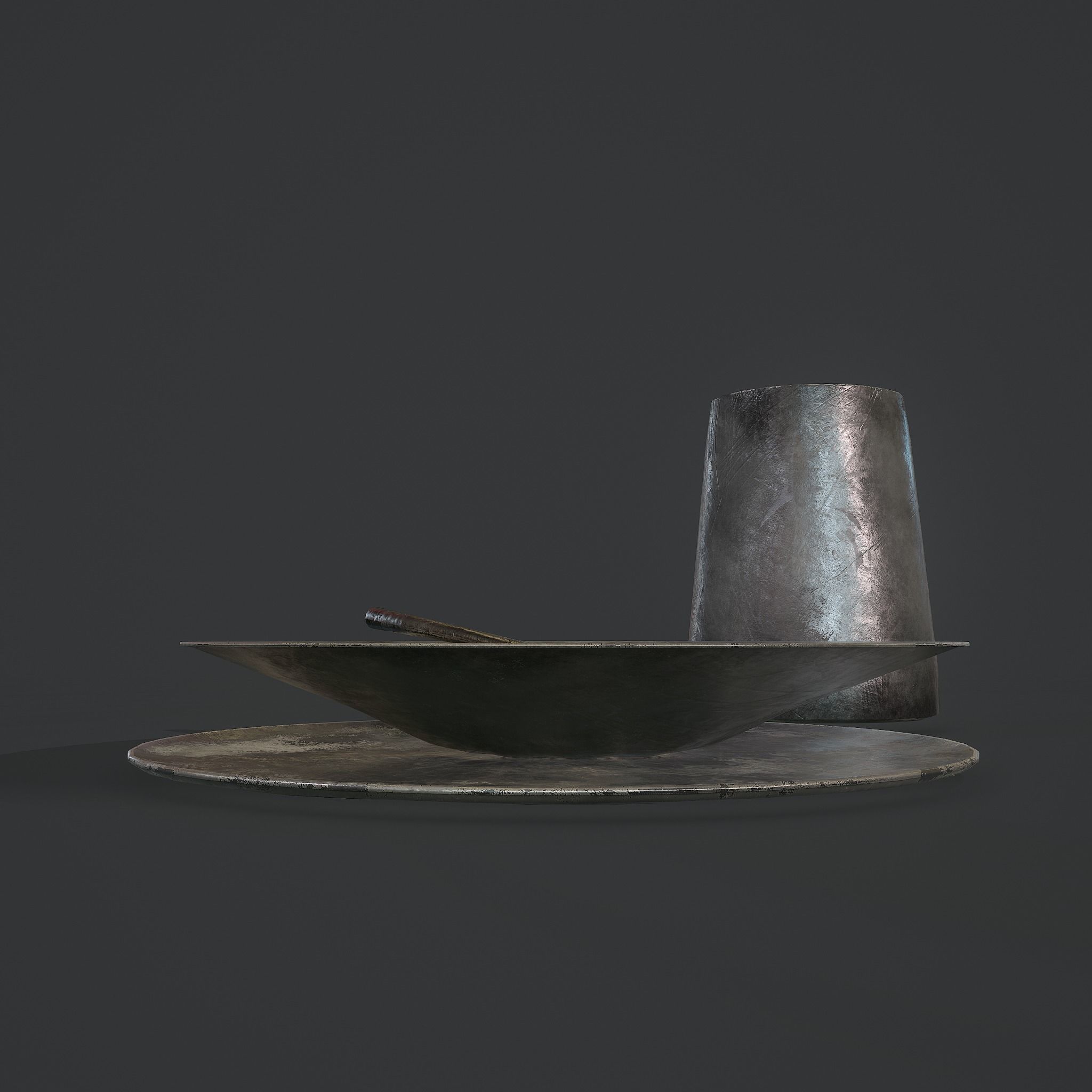 Medieval Metal Dishes free VR / AR / low-poly 3D model | CGTrader
