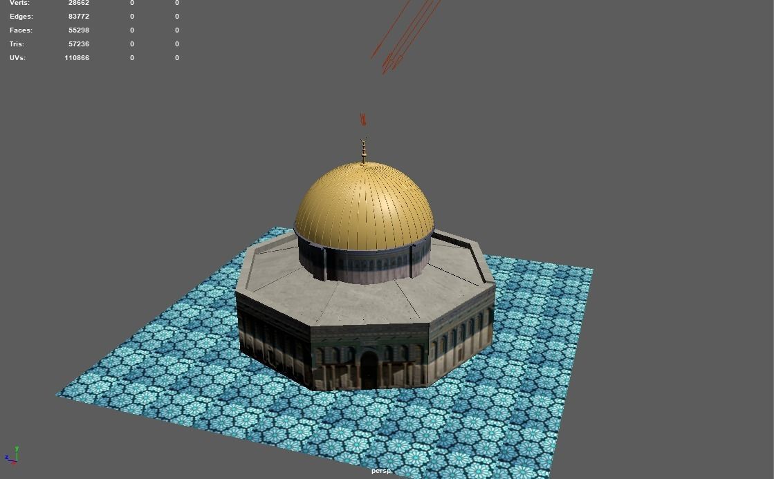 3D model Masjid Ul aqsa Al Aqsa Mosque VR / AR / low-poly | CGTrader