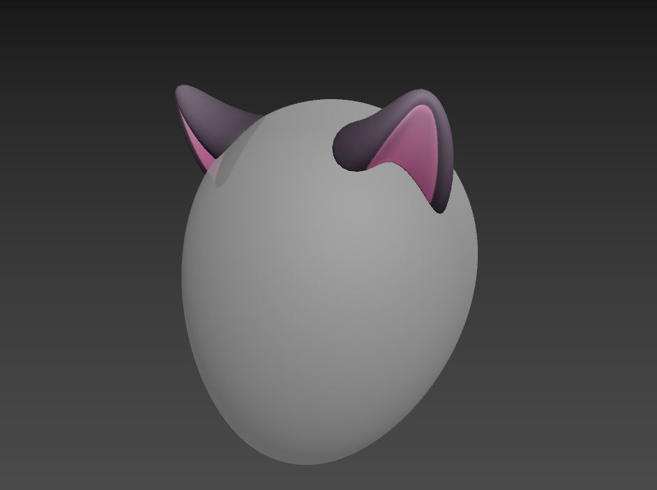 3D model Cat Ears VR / AR / low-poly | CGTrader