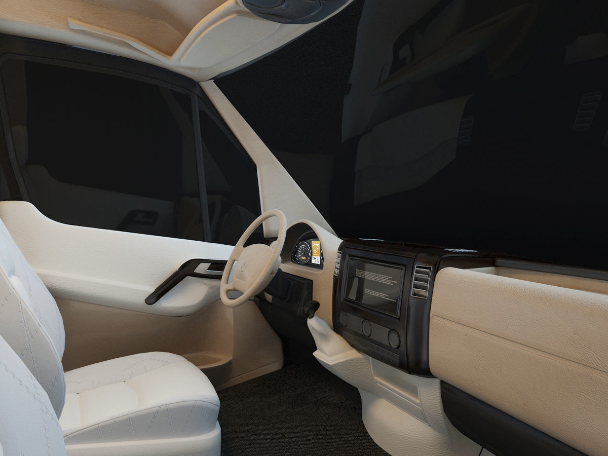 Mercedes Benz sprinter 6M Self propelled C-type RV interior 3D model ...