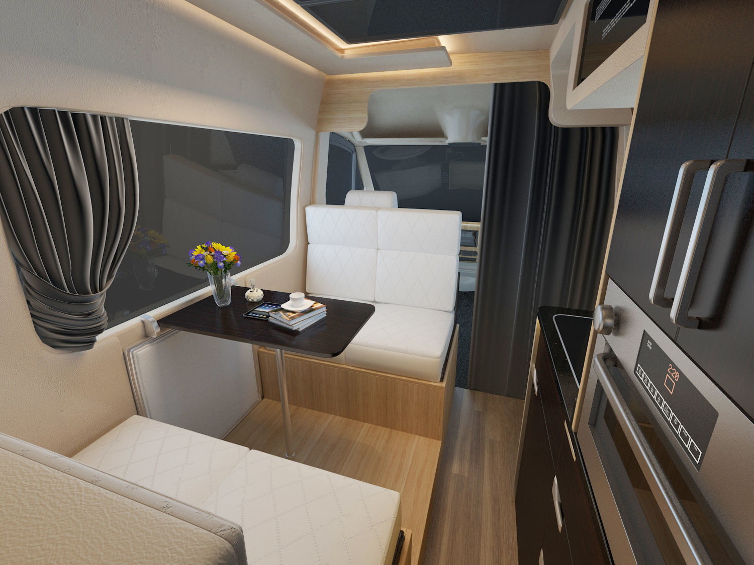 Mercedes Benz sprinter 6M Self propelled C-type RV interior 3D model ...