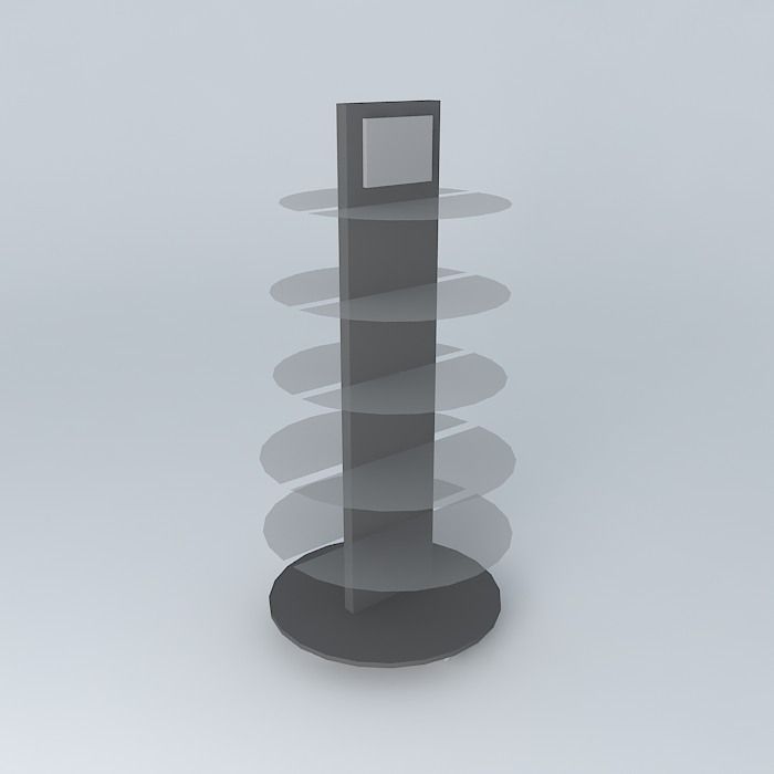 display 3D model stand with circular top free 3D model | CGTrader