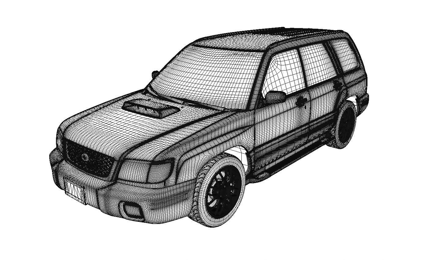 Subaru Forester SF5 S-turbo 2000-2002 3D model 3D model | CGTrader