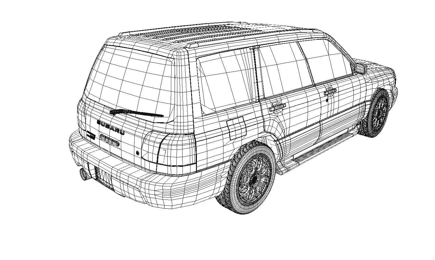 Subaru Forester SF5 S-turbo 2000-2002 3D model 3D model | CGTrader