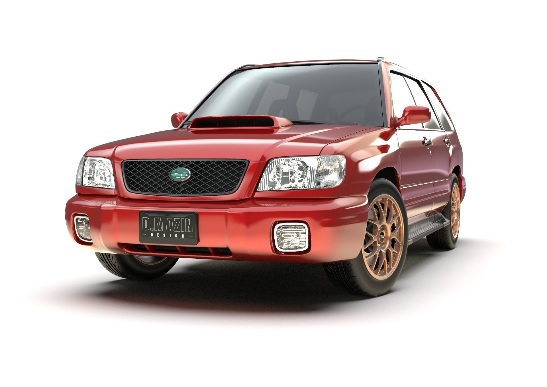 Subaru Forester SF5 S-turbo 2000-2002 3D model 3D model | CGTrader