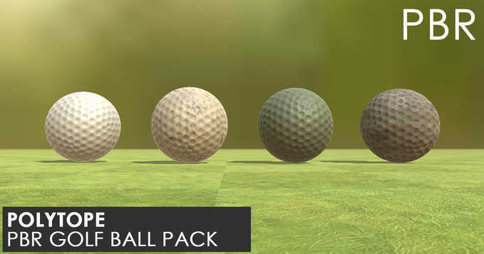3D model Golf ball pack VR / AR / low-poly | CGTrader
