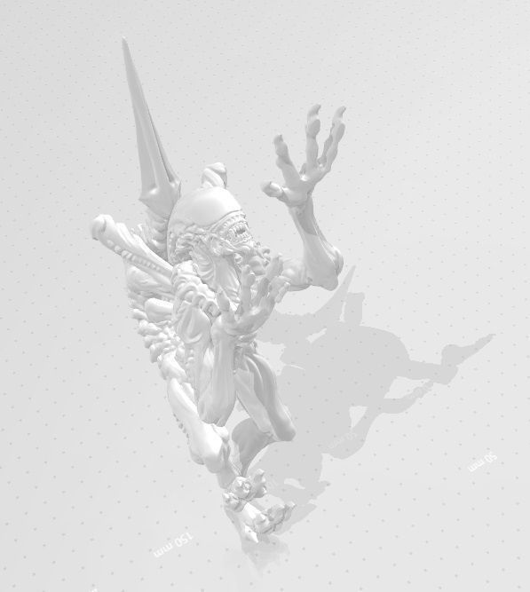 Alien figurine 3D print model 3D model | CGTrader