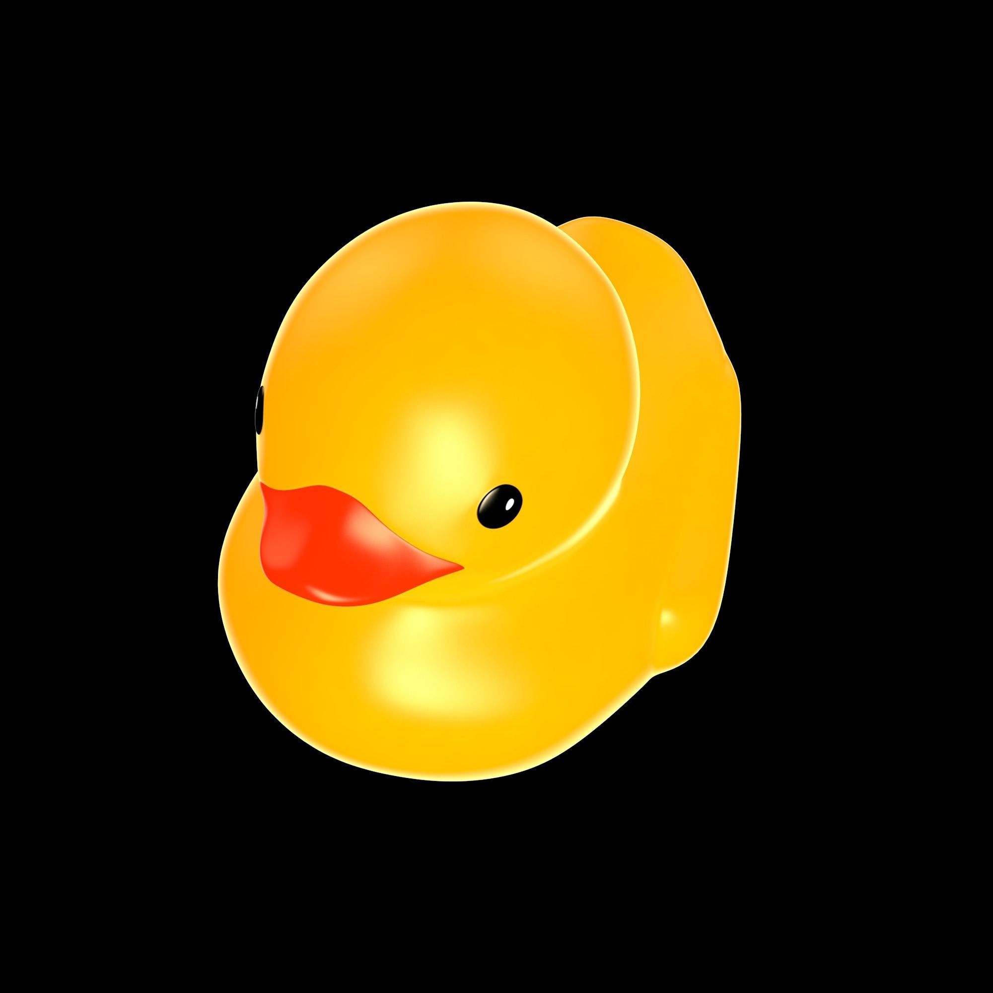Rubber yellow duck 3D model | CGTrader