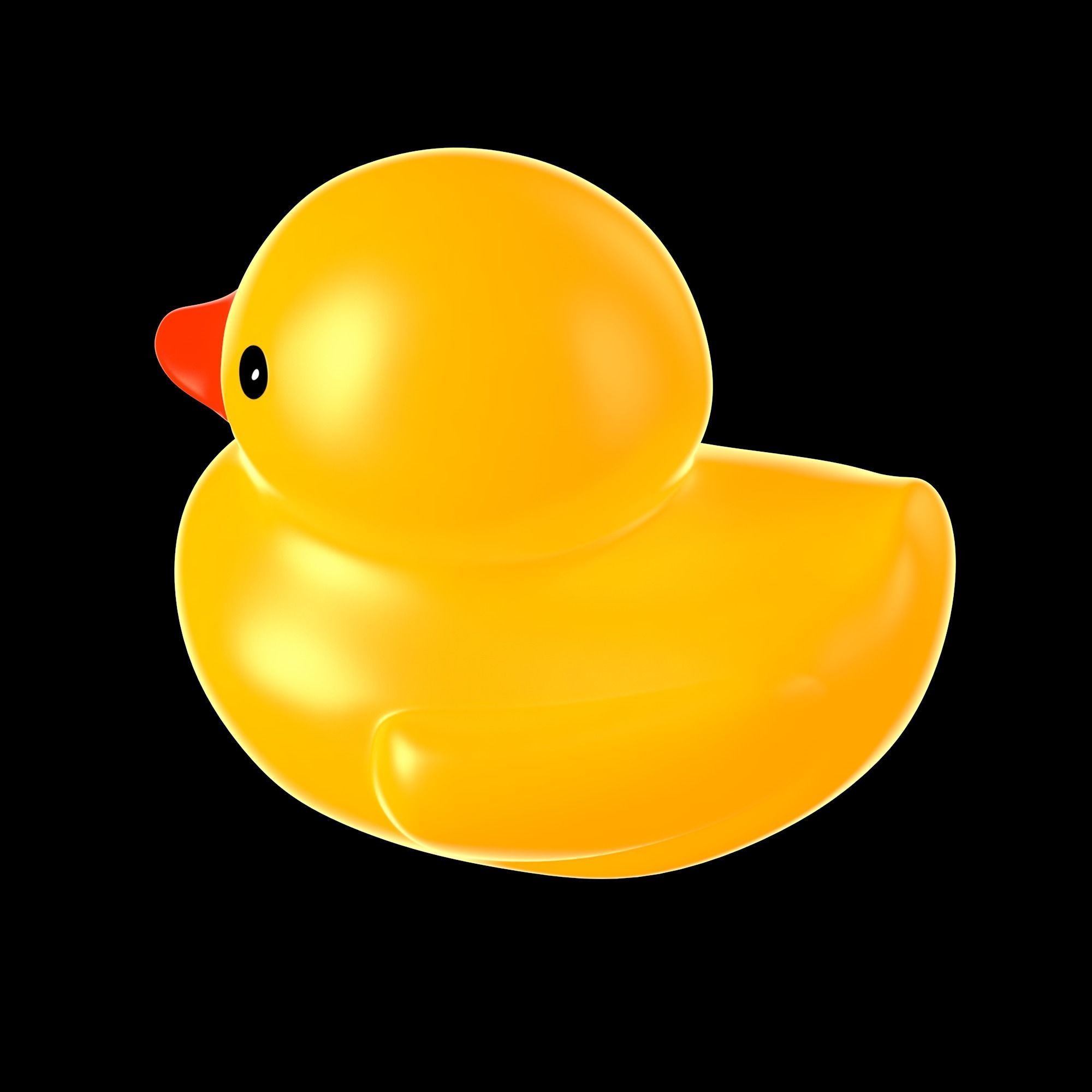 Rubber yellow duck 3D model | CGTrader
