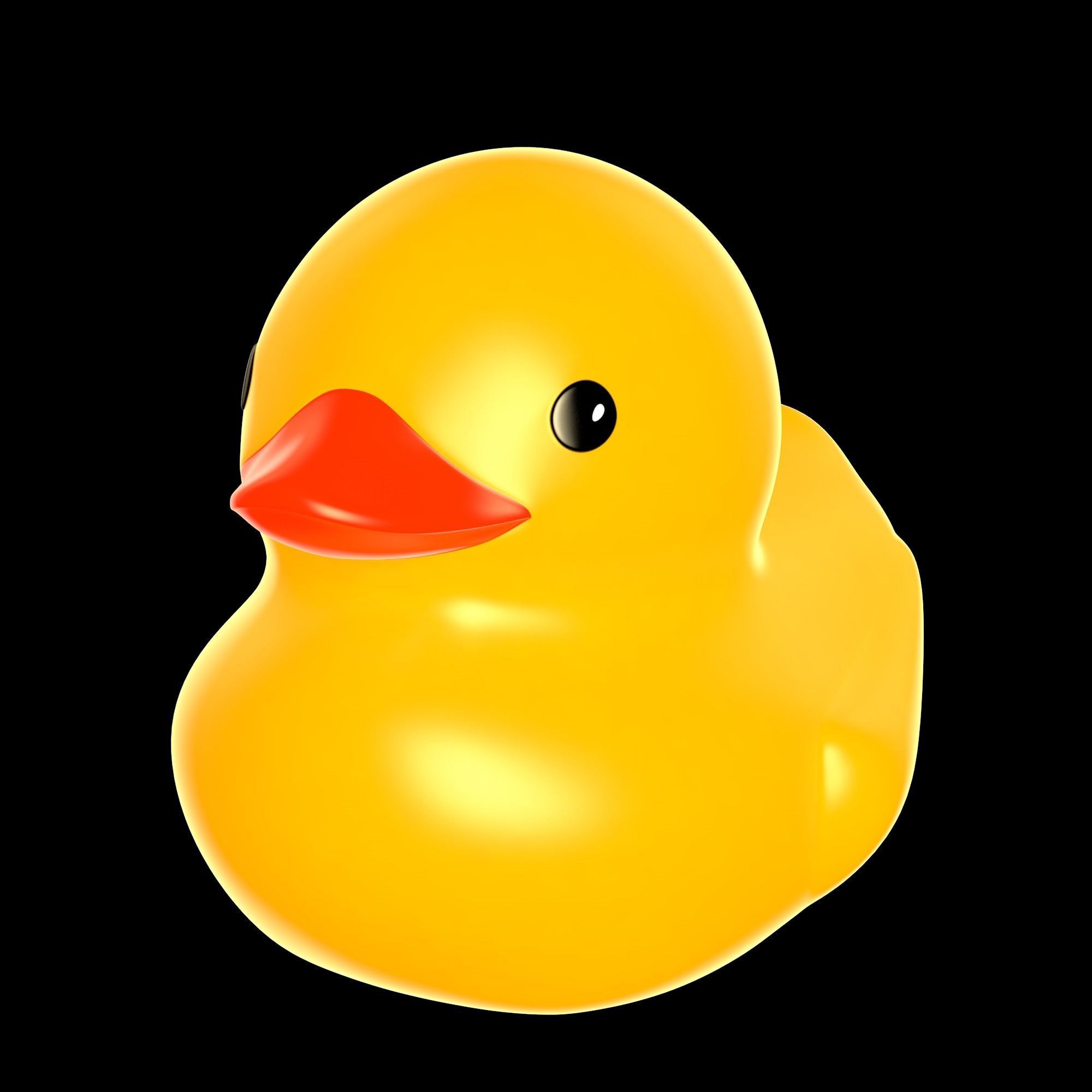 Rubber yellow duck 3D model | CGTrader