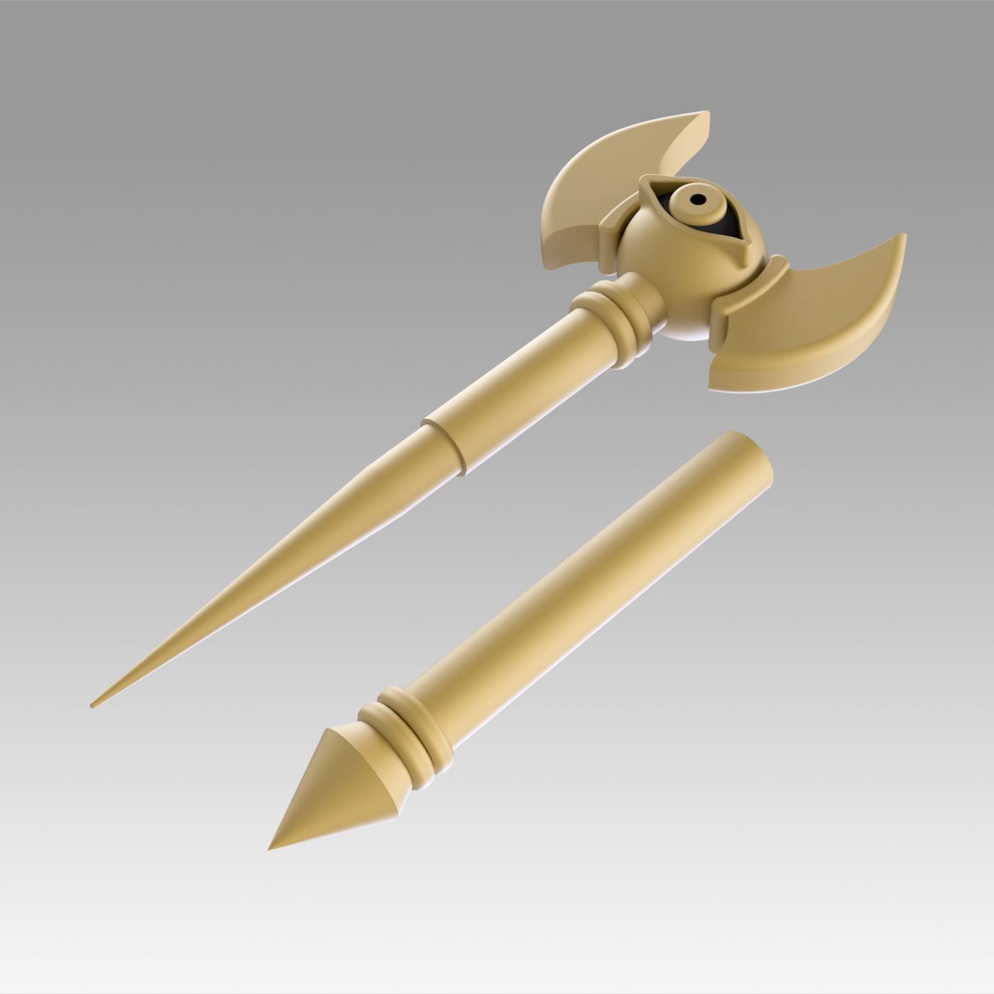 Yu-Gi-Oh Yugioh Duel Monsters Marik Ishtar Cane Cosplay Prop 3D model ...