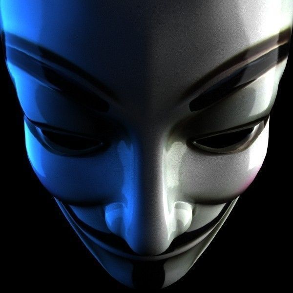3D model ANONYMOUS MASK VR / AR / low-poly | CGTrader
