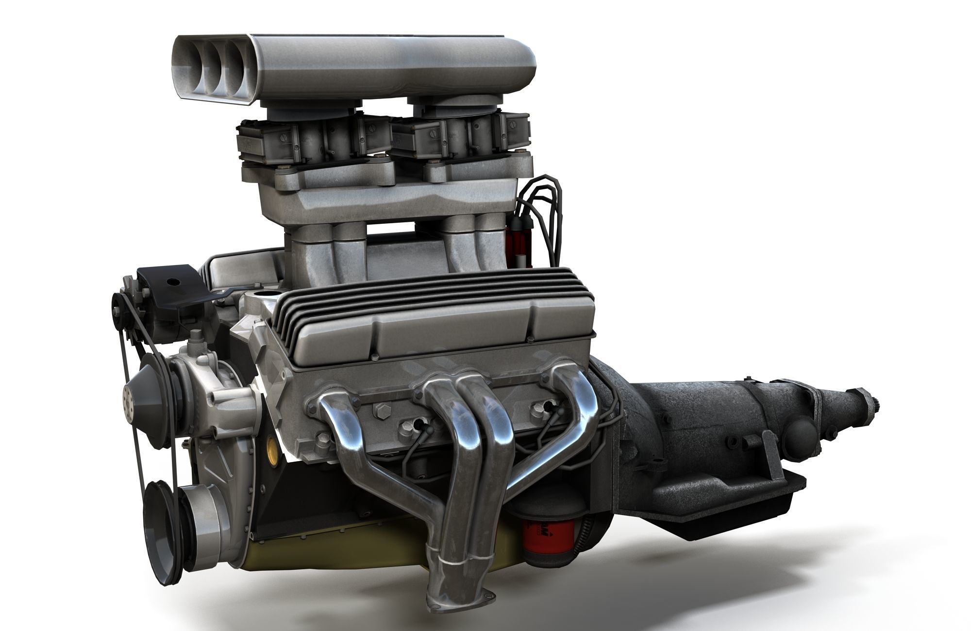 3D model Hot Rod V8 engine VR / AR / low-poly | CGTrader