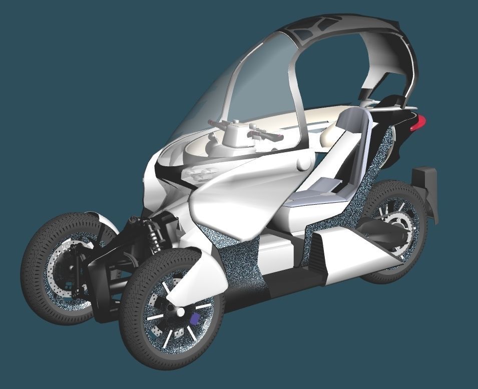 concept trike moto 2019 3D model | CGTrader