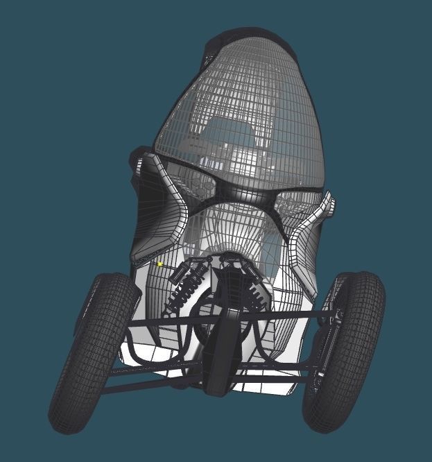 concept trike moto 2019 3D model | CGTrader