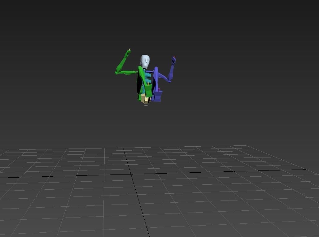 Backtuck free mocap free 3D model animated | CGTrader