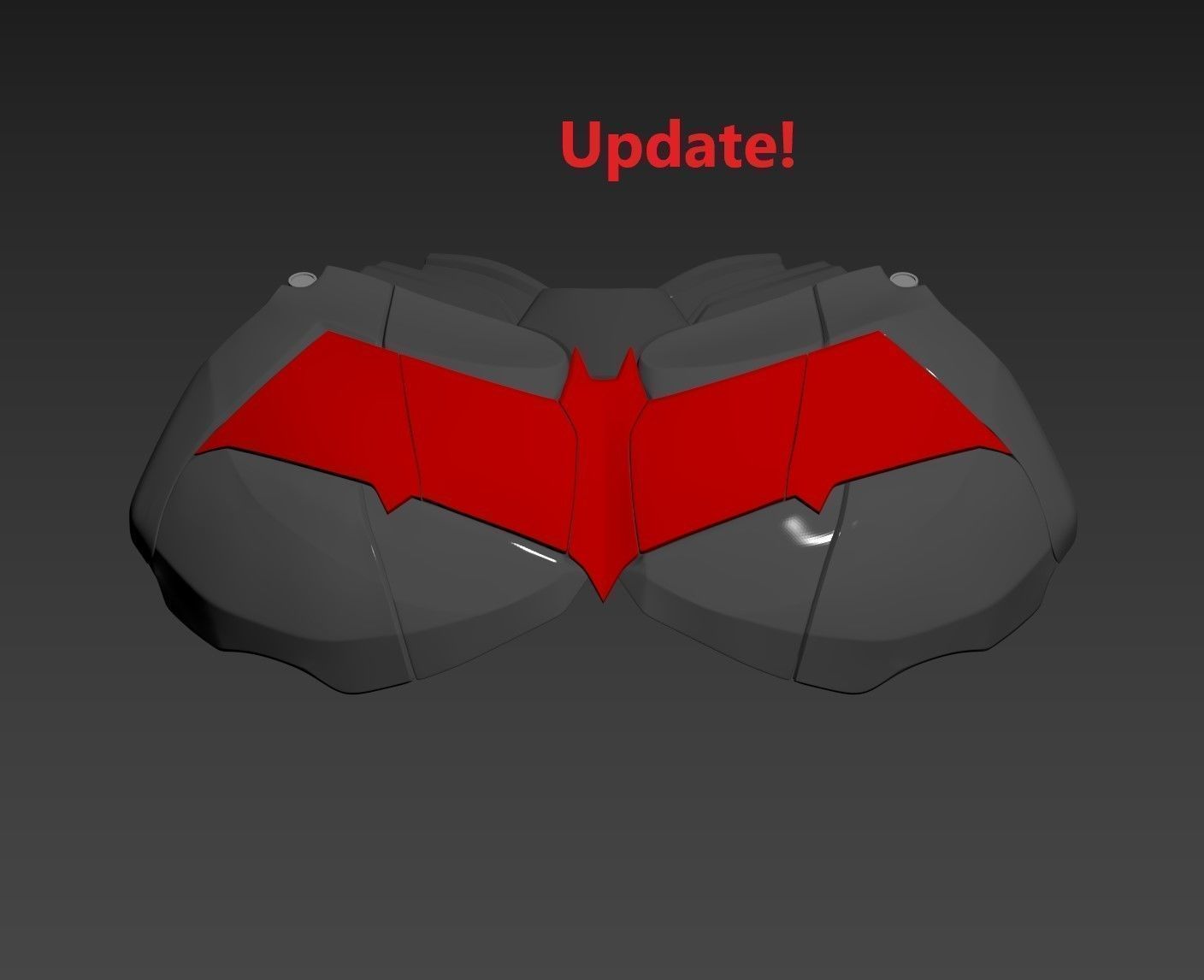 Batman Arkham Knight Red Hood Logo Chest Ads Neck 3D model 3D printable ...