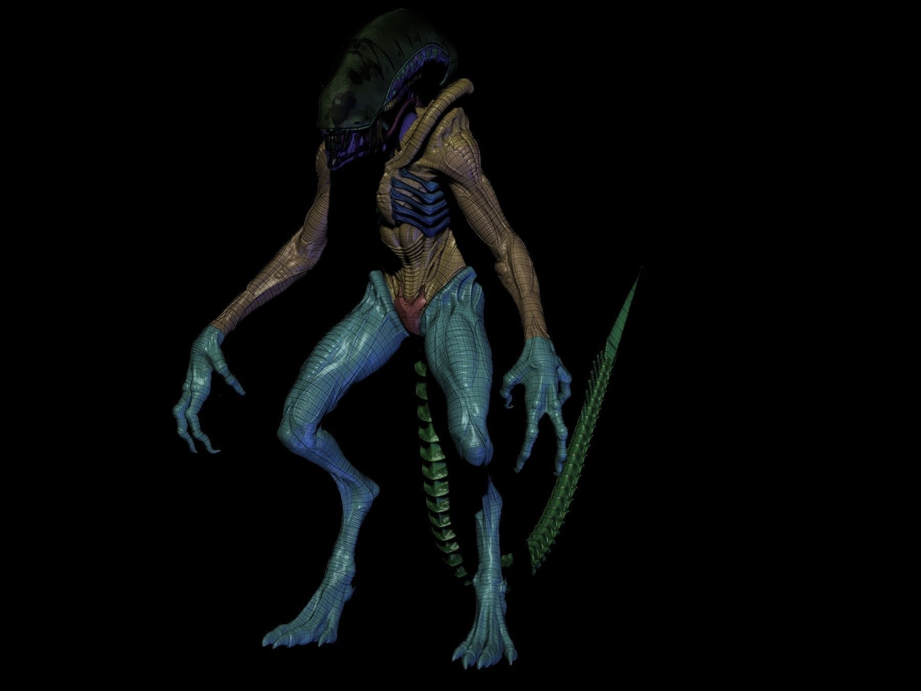 Alien runner 3D model | CGTrader