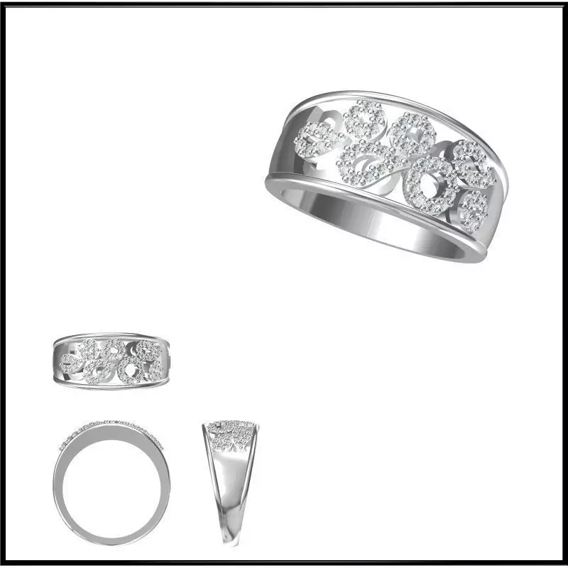 JCD Personalized promise rings jewelry 3D model 3D printable | CGTrader
