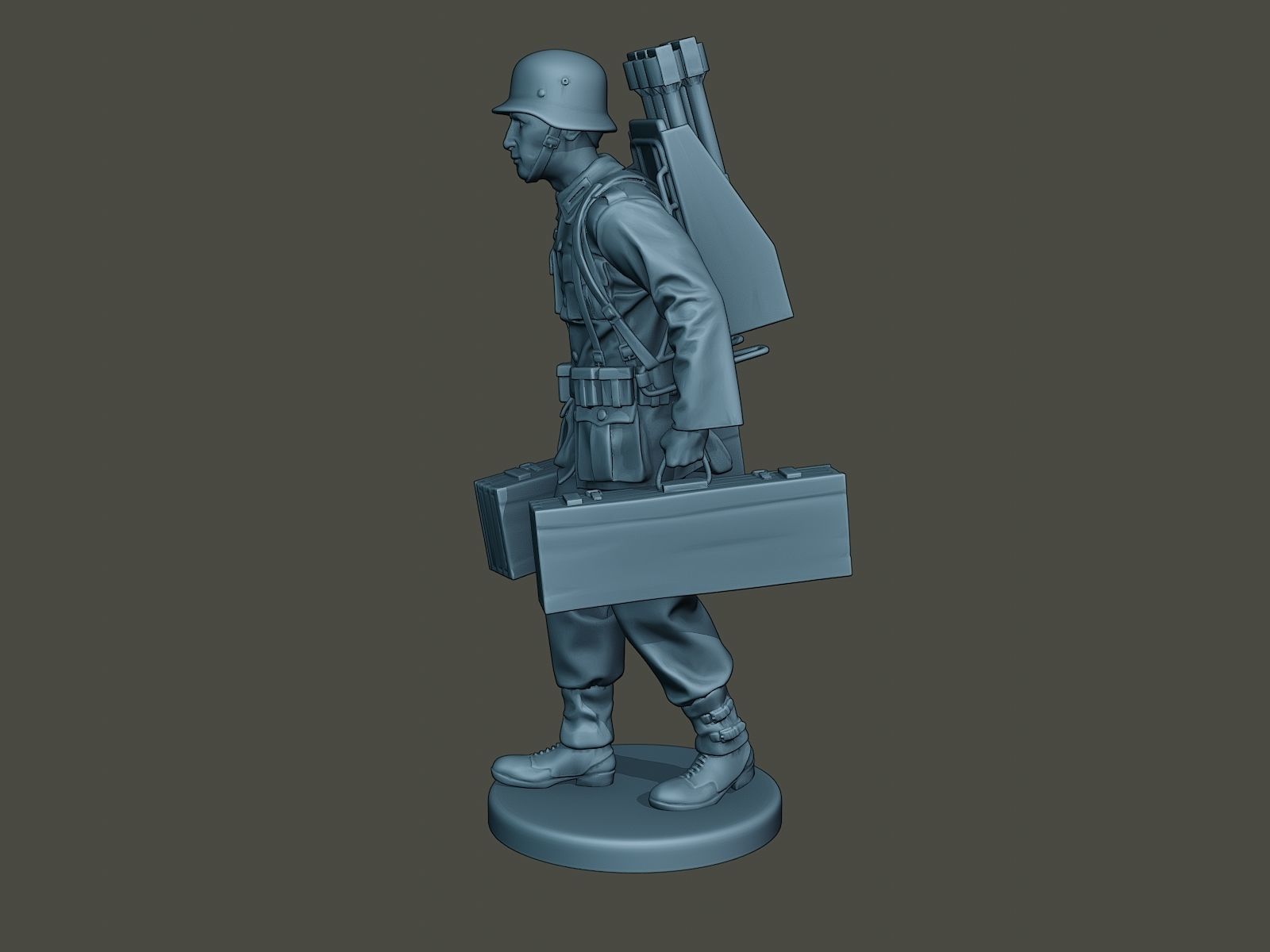 German soldier ww2 carrying rockets G4 3D model 3D printable | CGTrader