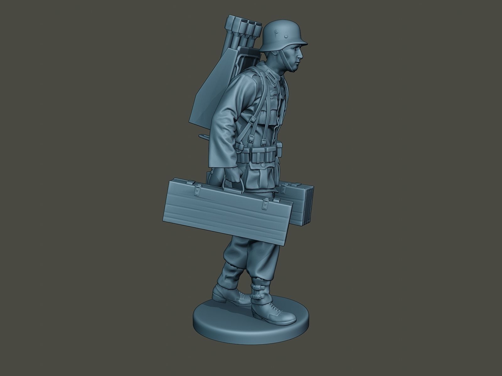 German soldier ww2 carrying rockets G4 3D model 3D printable | CGTrader