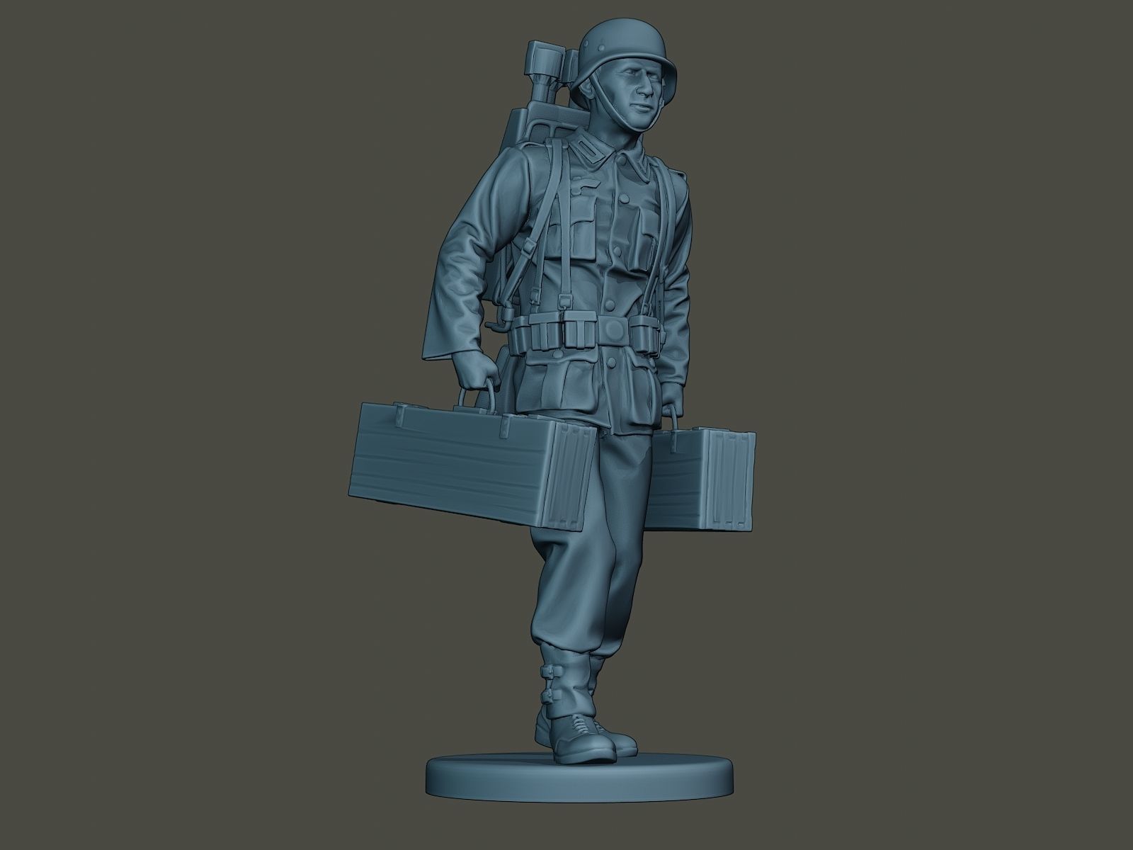 German soldier ww2 carrying rockets G4 3D model 3D printable | CGTrader