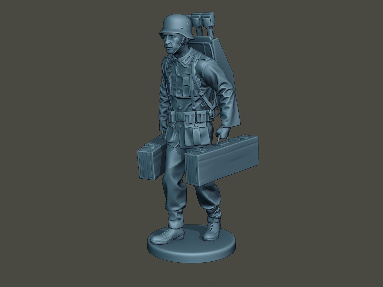 German soldier ww2 carrying rockets G4 3D model 3D printable | CGTrader