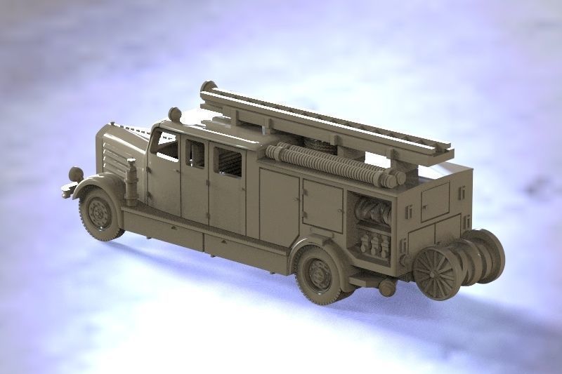 fire engine 3D model 3D printable | CGTrader