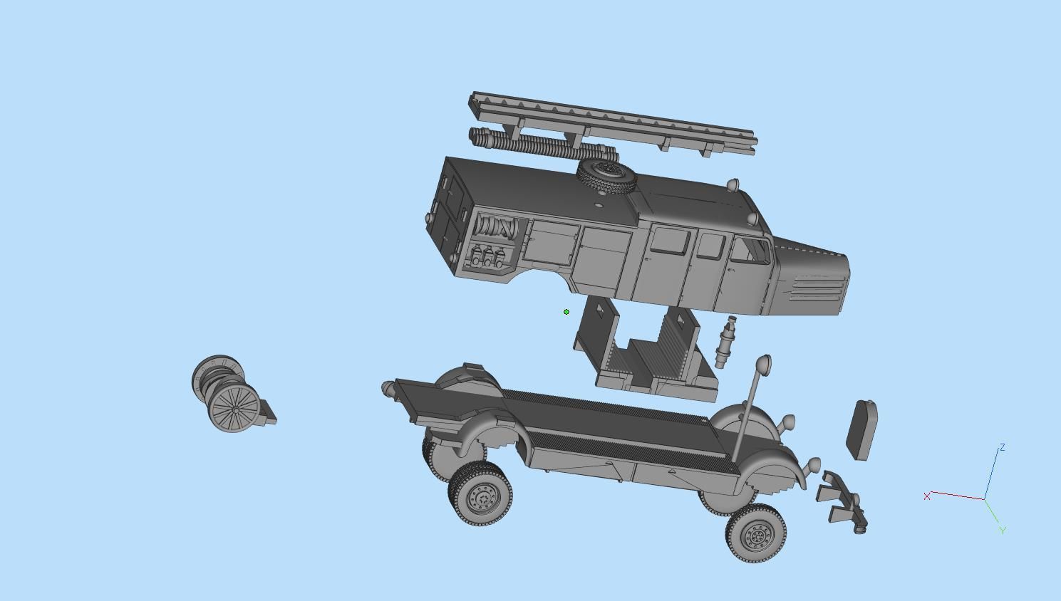 fire engine 3D model 3D printable | CGTrader