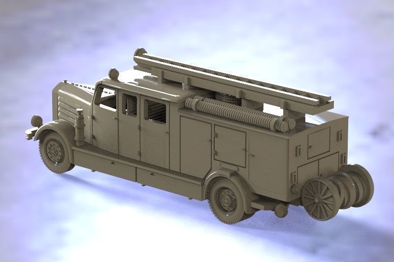 fire engine 3D model 3D printable | CGTrader