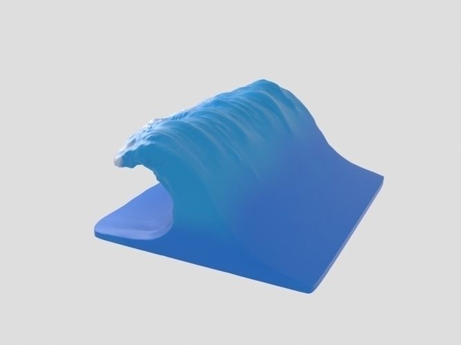 ocean wave 3D model 3D printable | CGTrader