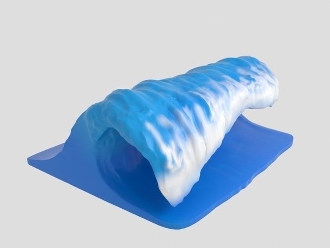 ocean wave 3D model 3D printable | CGTrader