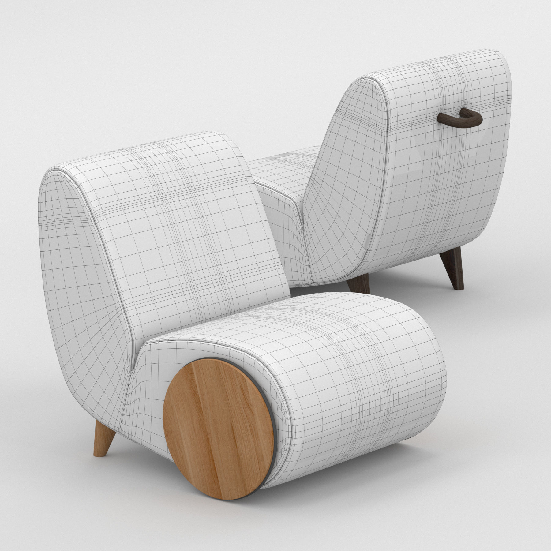 Rapide Lounge Chair by Borg 3D model | CGTrader